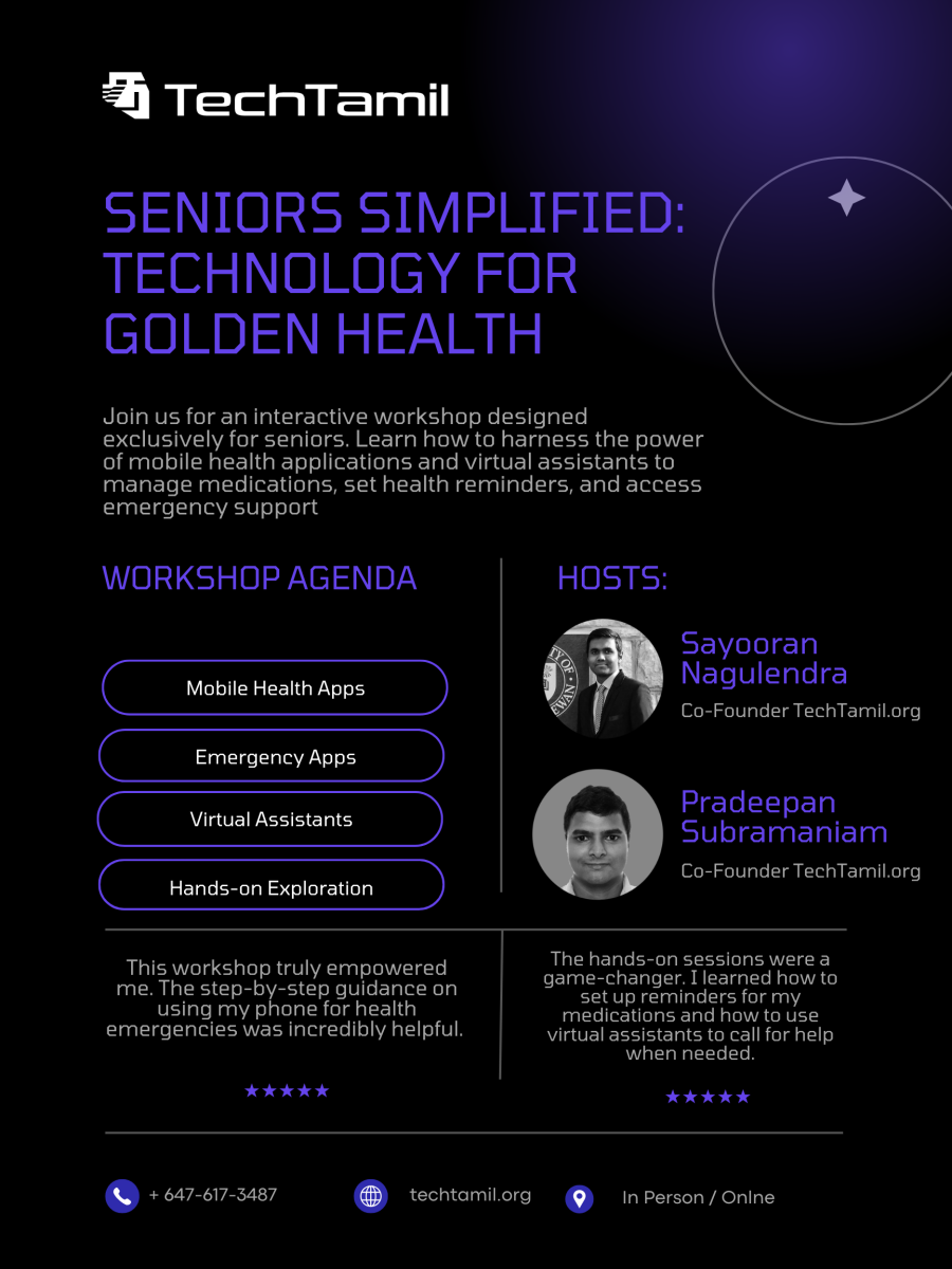 Seniors Simplified: technology for Golden Health – TechTamil